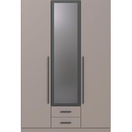 Kleiderschrank wimex, B:135cm H:199cm T:58cmsaharagrau, abgesetzt grafit, Holzwerkstoff, Ankleidezimmer, Schr&auml;nke, "Marburg erh&auml;ltlich in den Breiten