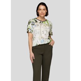Rabe Damen Print-Shirt "T-Shirt", gr&uuml;n, Gr. 38, 50%Baumwolle, 50%Viskose, Shirts