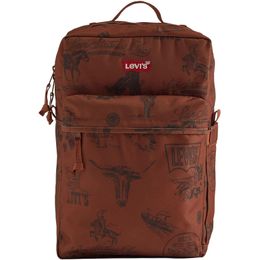 Levi's LEVI'S Cityrucksack "Levi's L-Pack Standard Backpack"wild west henna henn, Kunstfaser, bedruckt, gemustert, Rucks&auml;cke, Freizeitrucksack,