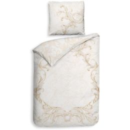 Bettw&auml;sche HECKETT & LANEelfenbein, Mako-Satin, Obermaterial: 100% Baumwolle, Bettw&auml;sche, "Heckettlane Bettw&auml;sche Lauren", Bettw&auml;sche aus 100%