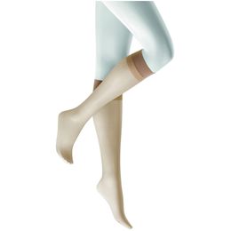 Kunert Damen Kniestr&uuml;mpfe "CHINCHILLAN RUN STOP 20", Gr. 35, beige, Obermaterial: 75% Polyamid, 25% Elasthan, Socken, mit innovativem