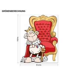 Bilderwelten Wandtattoo Tiere modern selbstklebend Wandaufkleber - NICI - Jolly King - Wandsticker Kinderzimmer Baby M&auml;dchen Jungen