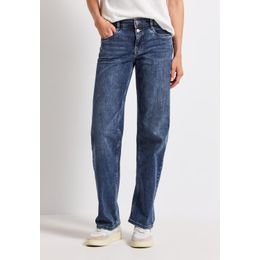 Street One Damen Comfort-fit-Jeans, blau, Gr. 36, unifarben, Jeans, 79% Baumwolle, 15% Polyester, 4% Elastomultiester, 2% Elasthan, Jeans, Middle