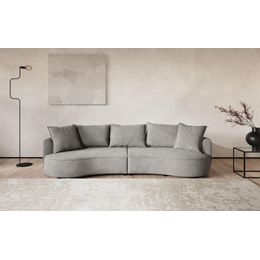 Loungesofa COTTA, B:296cm T:114cmelephant, 94% POLYESTER (PES) 6% POLYAMID(PA), Sofas, "Sana-Loungesofa"