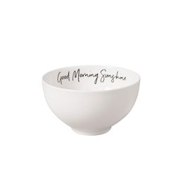 Villeroy & Boch VILLEROY & BOCH Schale "Bol Good Morning Statement &oslash; 13,8 cm wei&szlig;", wei&szlig;, Sch&uuml;sseln
