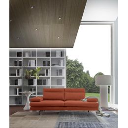 3-Sitzer Calia italia, B:208cm H:90cm T:113cm, rot, Synthetische Faser (100% Polyester), Sofas, "Toby Wing, 208 cm breit, Designsofa, hochwertige