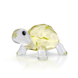 Swarovski Tierfigur "Kristallfigur Sammelfigur IDYLLIA BABY TORTOISE", B/H/T: 5,1cmkristallwei&szlig;, gelb, schwarz, Swarovski Kristall, H:5,1cm,