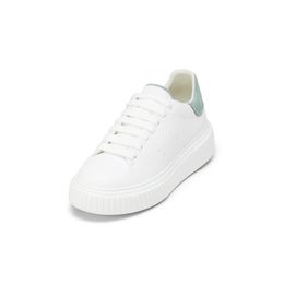 Marc O'Polo MARC O'POLO Damen Sneaker "aus Rindleder", Gr. 40wei&szlig;, dusty mint, Obermaterial: 100% Leder, unifarben, Schuhe