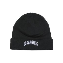 MisterTee Damen Beanie "MisterTee Los Angeles Beanie"schwarz, Kunstfaser, M&uuml;tzen