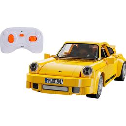 Jamara Kinder RC-Auto "CaDA, RUF CTR 2017 Yellowbird 1:20 gelb 2,4GHz Bricks", gelb, Kunststoff, B:9,6cm H:20cm T:5,3cm, Fernlenkfahrzeuge