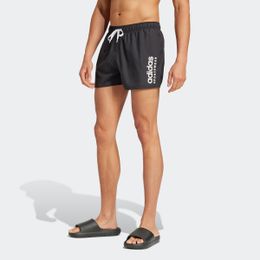 Herren Badeshorts "Ess L Clx Vsl", schwarz, Gr. S, adidas Performance, Obermaterial: 100% Polyester, Badehosen