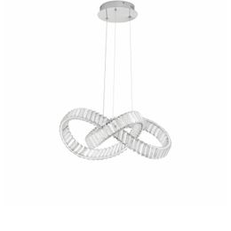 NOVA LUCE LED-H&auml;ngeleuchte "CONCETO", 1, &Oslash; 60cm, 1 Stk., silber, Leuchten