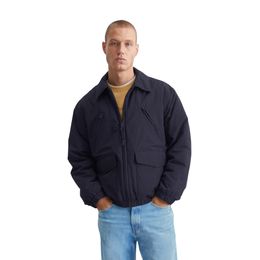 Marc O'Polo Herren Outdoorjacke "mit Wattierung von Unifi REPREVE", blau, Gr. S, MARC O'POLO DENIM, unifarben, Obermaterial: 60% Baumwolle, 40% Polyamid, Jacken