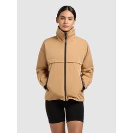 Khujo Damen Kurzjacke "RAIBE2"camel, Gr. XXL, unifarben, Web, 100% Polyester, Jacken