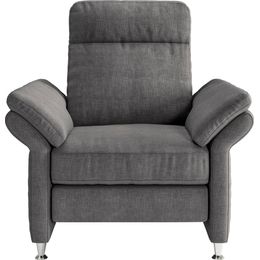 Sessel Home Affaire, B:98cm H:103cm T:89cm, grau, Struktur ( 100% Polyester), Wohnzimmer, Sessel, "Mailand Fernsehsessel", mit komfortablem