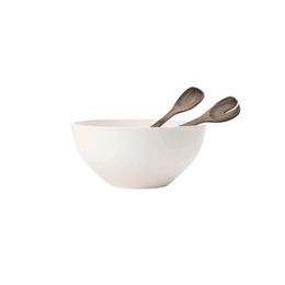 Villeroy & Boch VILLEROY & BOCH Schale "Salat-Set Artesano &oslash; 28 cm wei&szlig;", &Oslash; 28,1cm, wei&szlig;, Sch&uuml;sseln, Handw&auml;sche wird empfohlen