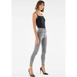 Freddy Damen Leggings "WRUP2 SUPERSKINNY", grau, Gr. XS, Web, Obermaterial: 84% Baumwolle, 16% Elasthan, Hosen, mit Lifting & Shaping Effekt