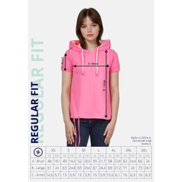 SALZHAUT Damen T-Shirt "Shirt UTFLOG", rosa, Gr. M, Obermaterial: 92% Baumwolle CO. 8% Elasthan EL., Shirts