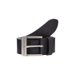 Herren Lederg&uuml;rtel "J 4CM CKJ BELT", schwarz, Gr. 100, Calvin Klein Jeans, unifarben, Leder, G&uuml;rtel