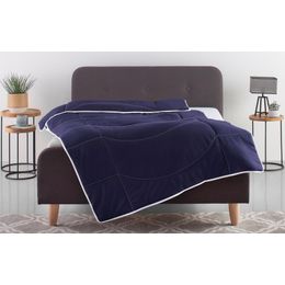 Microfaserbettdecke OTTO HOME, B:240cm L:220cm, blau, Bezug: 100% Polyester. Obermaterial: 100% Polyester. F&uuml;llung: 100% Polyester, Bettdecken,