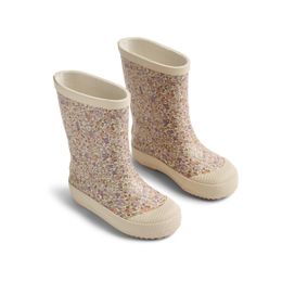 Wheat M&auml;dchen Stiefel "Wheat Rubber Boot Muddy", Gr. 22lila flower meadow, Schuhe