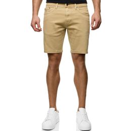 INDICODE Herren Chinoshorts "INSymon", gelb, Gr. M, unifarben, Web, Obermaterial: 92% Baumwolle, 6% Polyester, 2% Elasthan, Hosen
