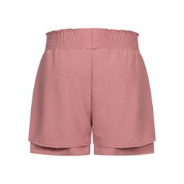 CLOUD 5IVE Damen Shorts "CLOUD 5IVE Musselin Shorts 2-Lagig mit Gummibund"rosa, Gr. L, unifarben, 95% Polyester, 5% Elasthan, Hosen