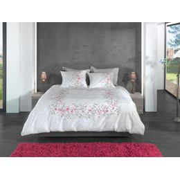Bettw&auml;sche HECKETT & LANEwei&szlig;, Mako-Satin, Obermaterial: 100% Baumwolle, Bettw&auml;sche, "Heckettlane Bettw&auml;sche Jolie", Bettw&auml;sche aus 100% Baumwolle,
