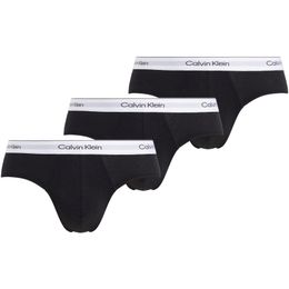 Herren Hipster "HIP BRIEF 3PK", Calvin Klein Underwear, Gr. 4XL, schwarz, Jersey, Obermaterial: 95% Baumwolle, 5% Elasthan, unifarben, Unterhosen,