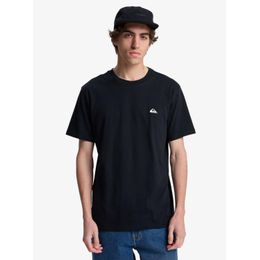 Quiksilver Herren T-Shirt "BASIC SHORT SLEEVE TEE YOUNG MEN", schwarz, Gr. XXL, Obermaterial: 100% Baumwolle, Shirts, f&uuml;r Erwachsene, sportlicher