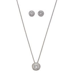 Celesta Damen Schmuckset "925/- Sterling Silber", 42cm, wei&szlig;, Silber 925 (Sterlingsilber), Schmuck_Sets