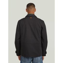 G-Star Raw G-STAR Herren Outdoorjacke "Clean Field Jacke"dk schwarz, Gr. XL, Obermaterial: 100% Baumwolle, Jacken