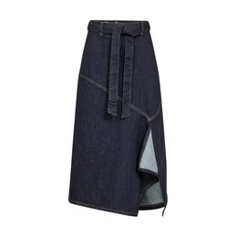 soyaconcept Damen Midirock "Soya Concept Skirt SC-KIMBERLY"2440 raw blau denim, Gr. 38, Obermaterial: 81% Baumwolle, 17% Polyester, 2% Elasthan, R&ouml;cke