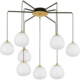 NOVA LUCE H&auml;ngeleuchten "THE EGG", 8, &Oslash; 75cm H: 70cm, 1 Stk., gold, Esszimmer, Leuchten, Ohne Beleuchtung