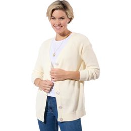 Damen Strickjacke ecru, Gr&ouml;&szlig;e 38