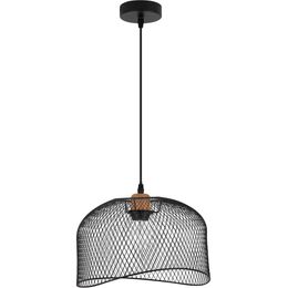 NOVA LUCE H&auml;ngeleuchten "LYRON", 1, &Oslash; 30cm, 1 Stk., schwarz, Esszimmer, Leuchten, Ohne Leuchtmittel
