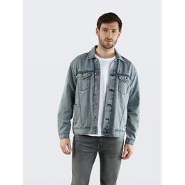 REDEFINED REBEL EST. 2013 REDEFINED REBEL Herren Funktionsjacke "Redefined Rebel Jacket Duncan Denim"bleach, Gr. XS, Denim/Jeans, 75% Baumwolle, 20% Polyester, 5% Viskose,