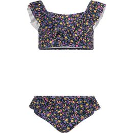 ZIGZAG M&auml;dchen Balconette-Bikini "Tropical", bunt, Gr. 104, bedruckt, mehrfarbig, 80% Polyamid, 20% Elasthan, Bikini-Sets, mit stylischem