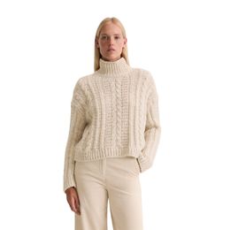 Marc O'Polo MARC O'POLO Damen Strickpullover "aus Alpakawolle-Baumwolle-Merinowolle-Mix"light oat, Gr. XXL, unifarben, Obermaterial: 44% Alpaka, 32% Baumwolle,