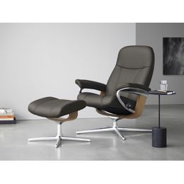 Relaxsessel stressless, B:82cm H:102cm T:72cm, grau, Leder PALOMA: PALOMA ist ein durchgef&auml;rbtes Semianilin-M&ouml;belleder mit nat&uuml;rlicher Narbung.,