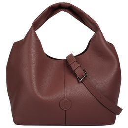 Bugatti Damen Shopper "ZOE"bordeaux, Polyurethan (PU), leicht gl&auml;nzend, unifarben, Taschen