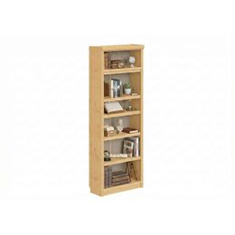 B&uuml;cherregal OTTO HOME, B:80cm H:220cm T:33,5cmglaug, ge&ouml;l, Massivholz, Wohnzimmer, Regale, "Soeren", aus massiver Kiefer, FSC-zertifiziert, Tiefe