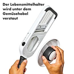 OXO GOOD GRIPS Gem&uuml;sehobel "Pr&auml;zisions-Hand-Hobel", B:11,4cm L:37,31cm T:7,04cm, wei&szlig;, K&uuml;chenreiben