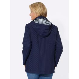 Casual Looks Damen Steppjacke, blau, Gr. 46, unifarben, 100% Polyester, Kapuzenfutter:100% Polyester, Paspelierung:100% Polyester, Wattierung:100%