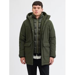 Jack & Jones JACK & JONES Herren Parka "JJFINN SOFTSHELL PARKA"rosin, Gr. M, unifarben, Web, Obermaterial: 100% Polyester, Jacken