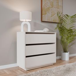 Kommode FORTE, B:93,5cm H:86,7cm T:41,4cmsand, Spanplatte, Schlafzimmer, Sideboards, "Tahoe Kommode, 3 Schubk&auml;sten, grifflos, Stauraum", B/H/T
