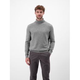 Lerros Herren Rollkragenpullover "Herren Rollkragenpullover - l&auml;ssige Optik, w&auml;rmender"platinum grau melange, Gr. XL, 88% Wolle, 12% Kaschmir,