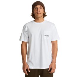 Billabong Herren T-Shirt "Stacked Arch", wei&szlig;, Gr. XXL, Obermaterial: 100% Walkfrottier;, Shirts