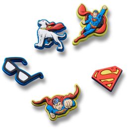 Crocs Kinder Schuhanstecker "Jibbitz Superman"bunt, PVC, Schuhzubeh&ouml;r, Superhelden Charmes, Anstecker f&uuml;r Crocs Schuhe