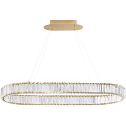 NOVA LUCE LED-H&auml;ngeleuchte "AURELIA", 1, &Oslash; 92cm H: 150cm, 1 Stk., gold, Leuchten
